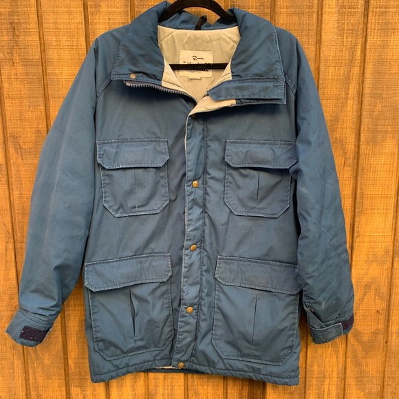 Woolrich | Jackets & Coats | Vintage Woolrich Navy Blue Utility Jacket ...